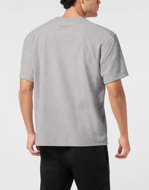 PLEIN SPORT Sponge Cotton Round Neck T-shirt - Lightgrey