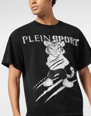 PLEIN SPORT T-shirt Round Neck Ss Tiger