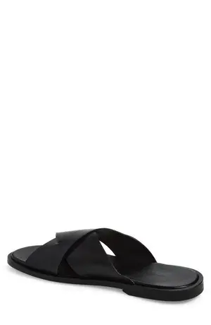 Tecovas Lexington Leather Slide Sandal - Midnight