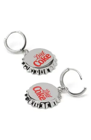 CUFFLINKS, INC. Diet Coke Hoop Earrings