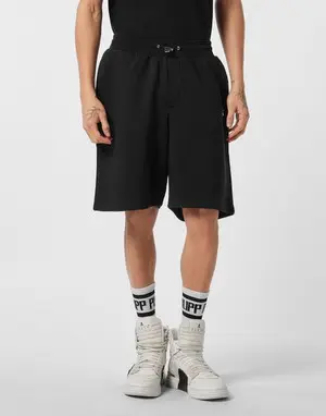 Philipp Plein Jogging Shorts With Plaque Detail