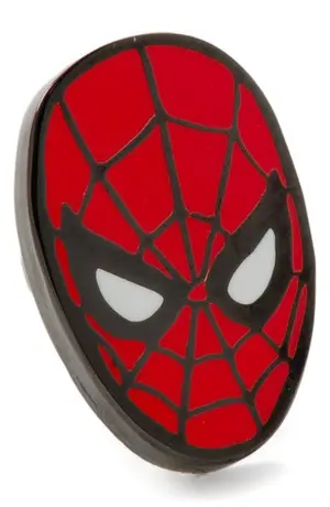 CUFFLINKS, INC. Spider-man Themed Crew Socks And Lapel Pin Set - Black