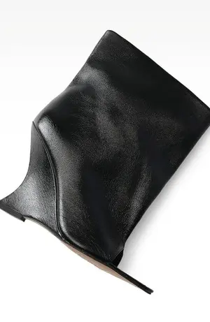 NAKED WOLFE Reptile Embossed Leather - Black