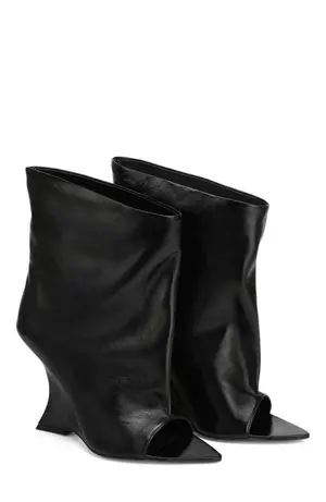 NAKED WOLFE Reptile Embossed Leather - Black