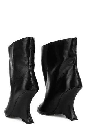 NAKED WOLFE Reptile Embossed Leather - Black
