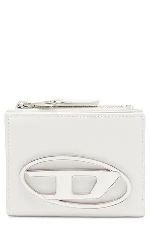 DIESEL® 1dr Leather Bifold Wallet - White