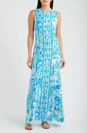 Lilly Pulitzer® Ellison Sleeveless Maxi Sundress - Mint Condition
