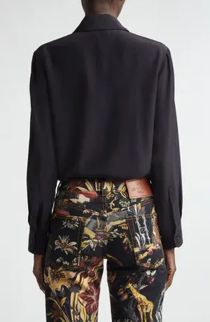 Etro Floral Silk Button-up Shirt