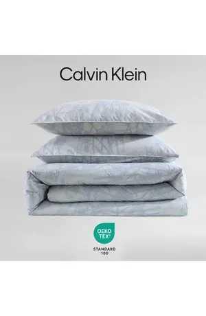 Calvin Klein Bayberry 200 Thread Count Cotton Duvet Cover & Shams Set