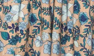 A COLLECTIVE STORY Floral Print Flutter Sleeve V-neck Midi Dress