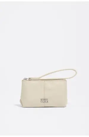 Bimba Y Lola Leather Coin Purse - Ivory