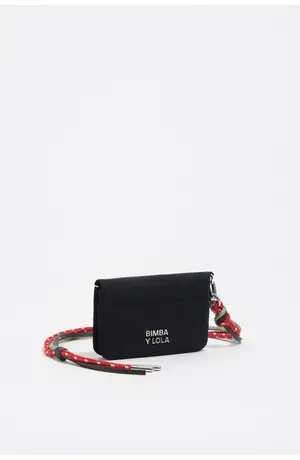Bimba Y Lola Small Nylon Flap Purse - Graphite