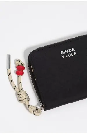 Bimba Y Lola Nylon Flap Wallet - Graphite