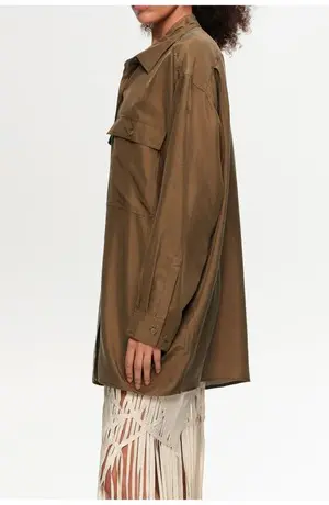 Bimba Y Lola Oversize Silk Shirt