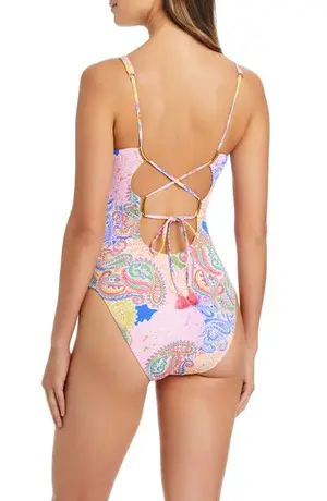 BLEU BY ROD BEATTIE Paisley One-piece Swimsuit