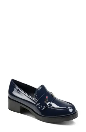 Karl Lagerfeld Paris Patent Loafer - New Navy