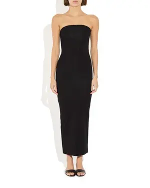THE PARK Name Kate Maxi Tube Dress - Black