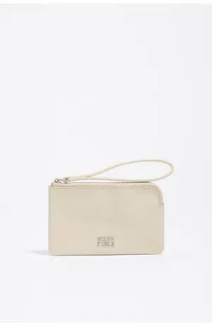 Bimba Y Lola Shiny Leather Coin Purse - Ivory