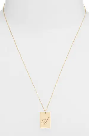 SET & STONES Stella Initial Pendant Necklace