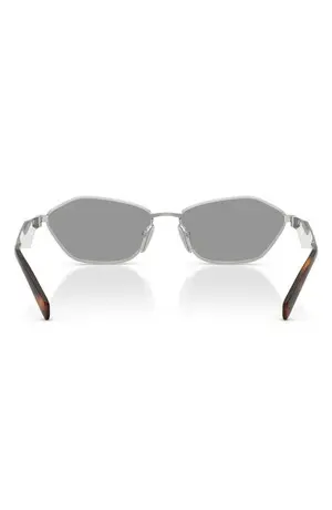 Prada 57mm Irregular Sunglasses