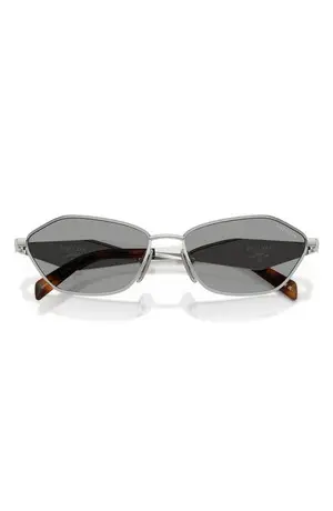 Prada 57mm Irregular Sunglasses