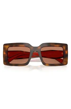 Prada Rectangular Sunglasses - Juniper Tortoise/brown