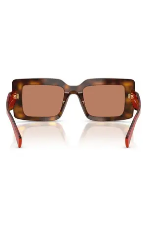 Prada Rectangular Sunglasses - Juniper Tortoise/brown