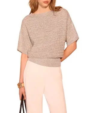 Mint Velvet Metallic Batwing Knit Top