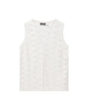 Mint Velvet Crochet Sequin Top