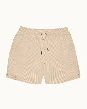 Orlebar Brown Boxer Seersucker Swim Shorts - Walnut