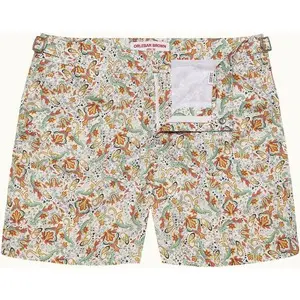 Orlebar Brown Bulldog Mid-length Swim Shorts Fairground Print - Multi/vermillion