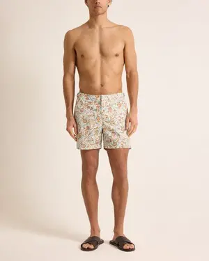 Orlebar Brown Bulldog Mid-length Swim Shorts Fairground Print - Multi/vermillion