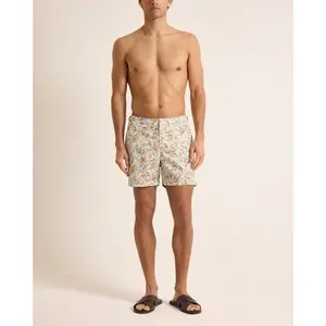 Orlebar Brown Bulldog Mid-length Swim Shorts Fairground Print - Multi/vermillion