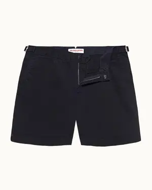 Orlebar Brown Bulldog Stretch-cotton Mid-length Shorts - Dark Navy