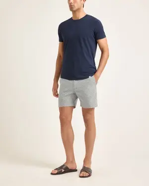 Orlebar Brown Bulldog X Jacquard Mid-length Swim Shorts - Navy/cloud