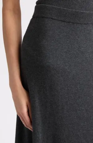 LISA YANG Adrienne Cotton & Cashmere Maxi Skirt - Eclipse