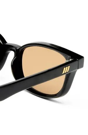 Le Specs Echelon Rectangle Sunglasses - Black/yellow