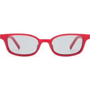 Le Specs Gender Inclusive Echelon 52mm Rectangle Sunglasses - Red