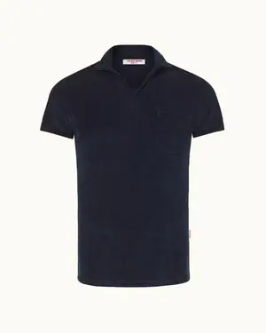 Orlebar Brown Terry Towelling Tailored Fit Towelling Polo Shirt