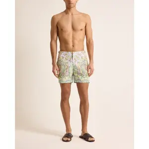 Orlebar Brown Bulldog Mid-length Swim Shorts With Fairground Print - Multi/pink