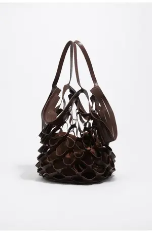 Bimba Y Lola Leather Cala Bag - Brown