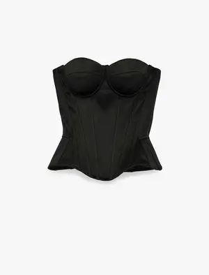 KOTON Structured Satin Strapless Corset