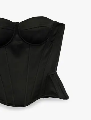 KOTON Structured Satin Strapless Corset