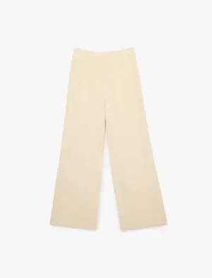 KOTON High Waist Wide Leg Trousers