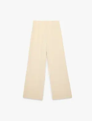 KOTON High Waist Wide Leg Trousers