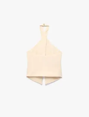 KOTON Halter Neck Crop Top