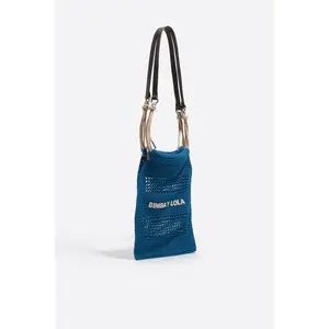 Bimba Y Lola Crochet Market Bag With Leather Strap