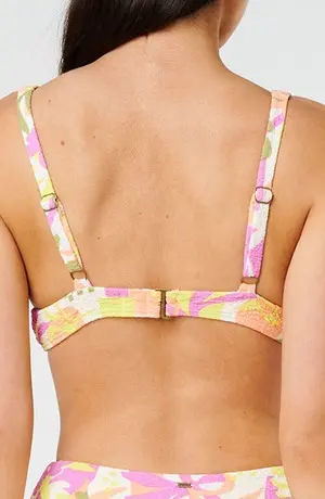 Rip Curl Printed V-neck Bikini Top