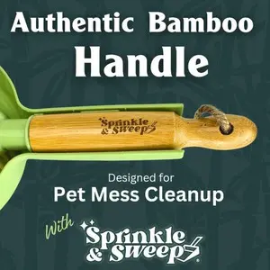 SPRINKLE & SWEEP Pet Mess And Odor Cleanup Duo