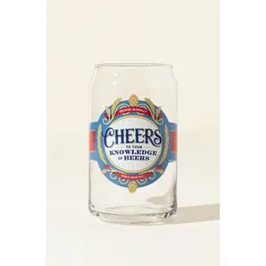 UNCOMMON GOODS Beer Facts Every Day Interactive Qr Can Glass - Multi